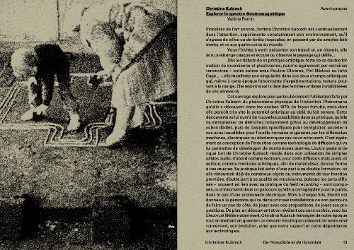 Christina Kubisch - Inaudible, invisible – Exploring the Works of ...